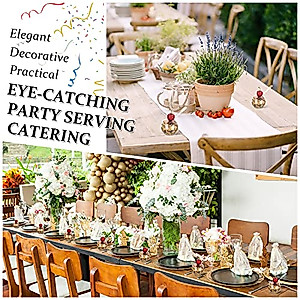 100 Pieces 2 oz Sphere Plastic Dessert Cups Mini Dessert Cups with Spoons Disposable Round Appetizer Cups Clear Parfait Cups Small Plastic Bowls for Salad Wedding Event Birthday Party Serving