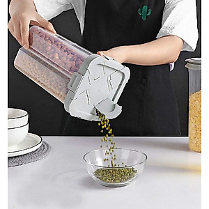 Airtight Food Storage Container, Cereal Storage Containers, Durable Plastic - BPA Free,C