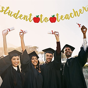 Student To Teacher Banner, Teacher Graduation Banner, Grad Party Decor, Class of 2024, Teacher Graduation Party Decorations