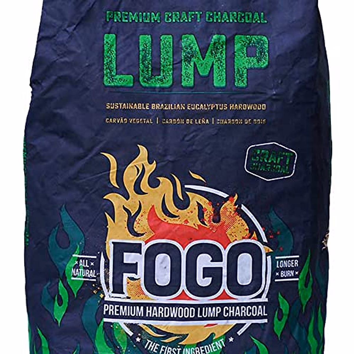 Fogo Eucalyptus All Natural, Rodizio Quality Lump Charcoal for Grilling and Smoking, 17.6lb Bag