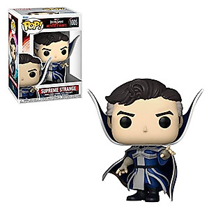 POP Marvel: Doctor Strange Multiverse of Madness - Supreme Strange Funko Pop! Vinyl Figure (Bundled with Compatible Pop Box Protector Case), Multicolor, 3.75 inches