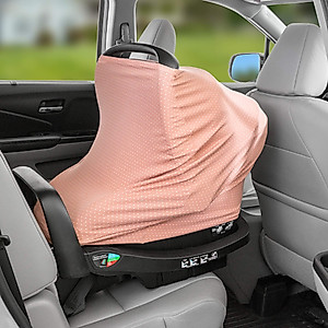 WeeSprout Car Seat Covers for Babies - Carseat Canopy Easily Slips On & Off, Fits All Baby Car Seats, Easy to View Child, 9-in-1 Additional Uses, Ultra-Soft & Breathable Fabric