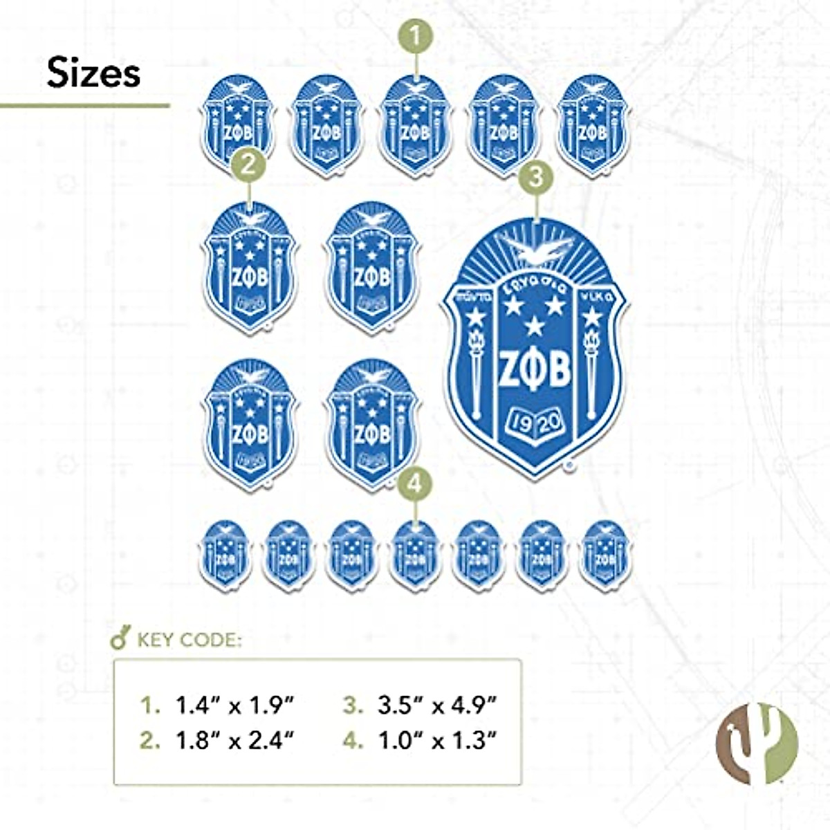 Zeta Phi Beta Sticker Vinyl Decal Laptop Water Bottle Car Scrapbook (Type 3-2)