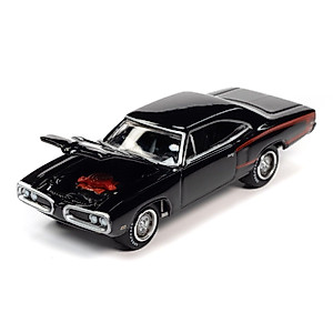 Johnny Lightning JLMC029 Muscle Car VER A 1970 Dodge Coronet Super Bee Black