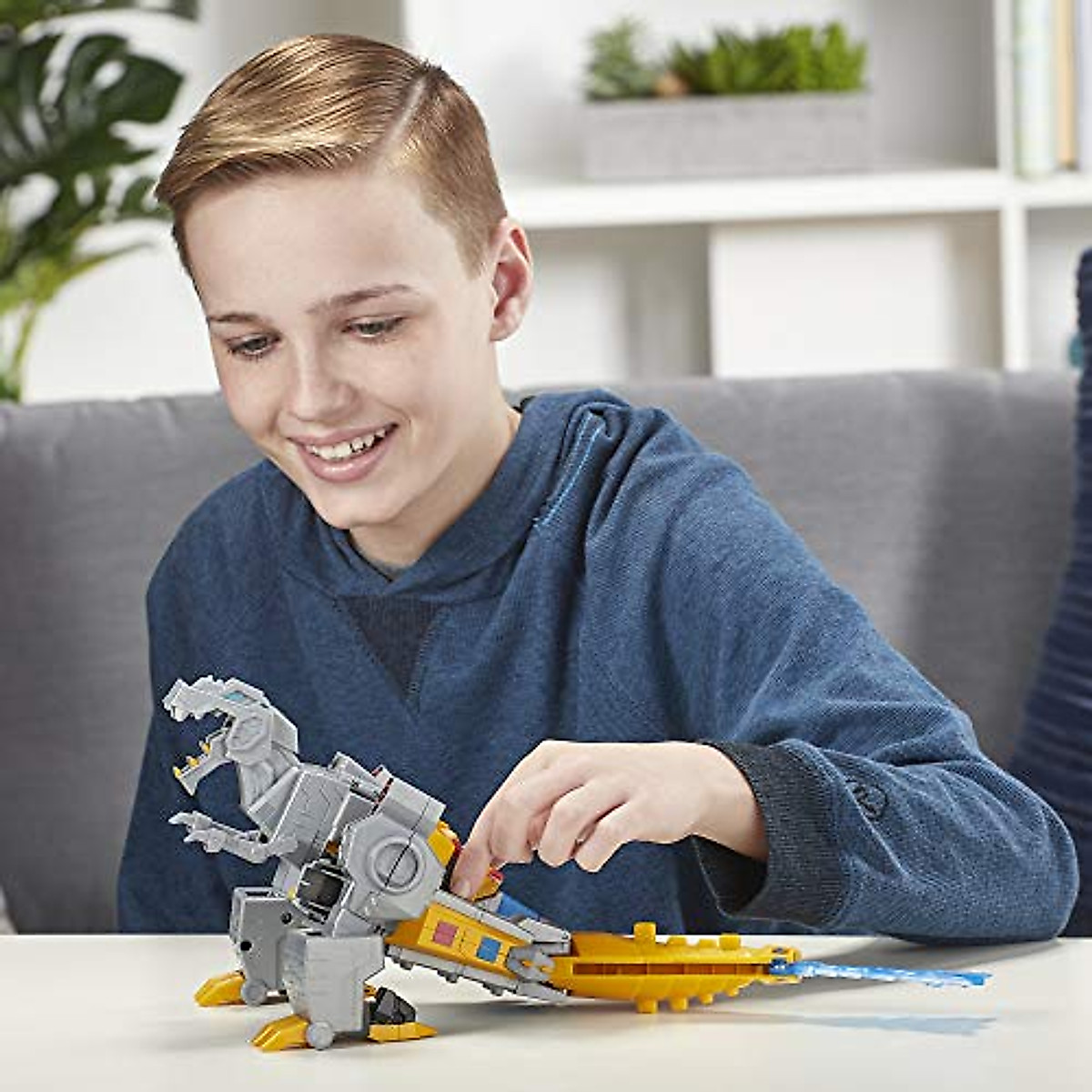 Transformers Toys Cyberverse Action Attackers Ultimate Class Grimlock Action Figure - Repeatable Seismic Stomp Action Attack - for Kids Ages 6 & Up, 11.5"