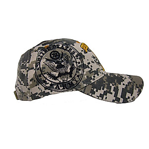 U.S. Army Retired Digital Camo Camouflage Shadow Black Embroidered Cap Hat