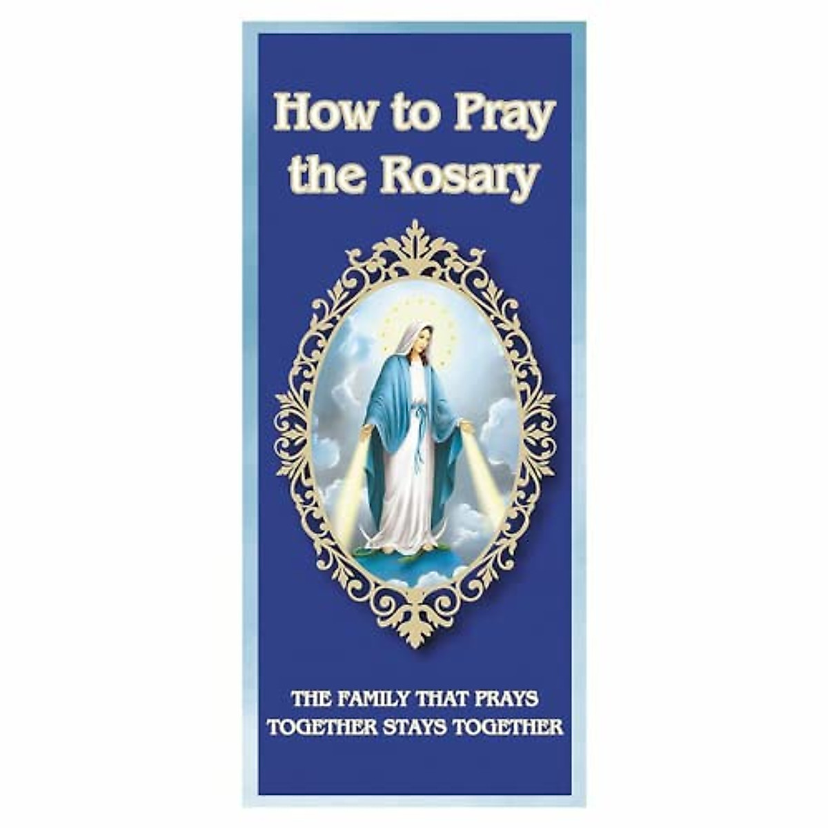 How to Pray The Rosary Pamphlet, Paper Booklet for Beginners, Sunday School Learning, Pack of 10 (13 Inch (W) and 6 Inch (H))