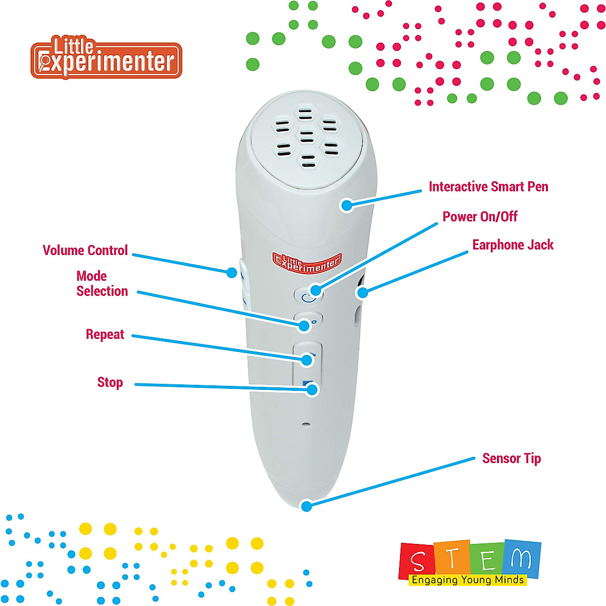 Interactive Globe for Kids with Wireless Smart Pen, 9” Globes with Stand, Learning & Education STEM Toys, Talking World Map Gift for Children, Christmas Gifts for Boys & Girls Ages 7 8-12 Years Old