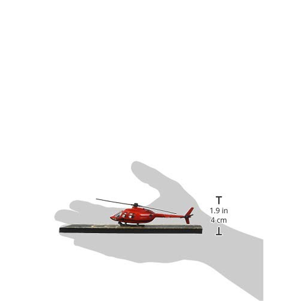 Hot Wings Planes Bell 206 Jet Ranger (Red) with Connectible Runway