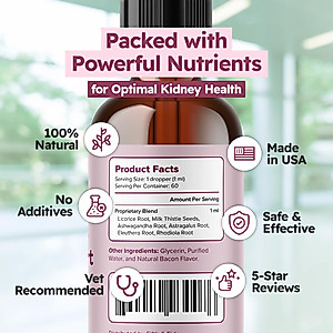 Milk Thistle for Dogs - Liver Support for Dogs - Milk Thistle for Cats - Milk Thistle Liquid - Dog Liver Supplement - Hepato Support for Dogs - Lower Liver Enzymes Naturally