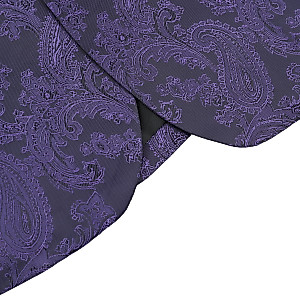 Cloudstyle Mens Slim Fit Paisley Suit Party Suit Jacket One Button Jacquard Sport Coat Purple