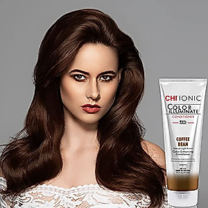 CHI Color Illuminate Conditioner, Helps Maintain Fresh Color In Natural & Color-Treated Hair, Sulfate, Paraben, & Cruelty-Free, Coffee Bean, 8.5 Oz