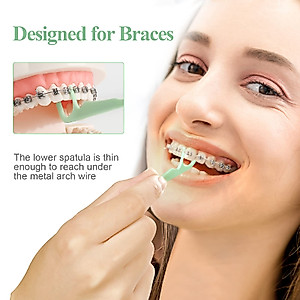 150 Count Orthodontic Flossers for Braces with Floss Dispenser, Braces Flossers for Kids Teeth & Adults, Dental Floss for Braces, Dental Floss Picks, 50 Count Bag (Pack of 3)