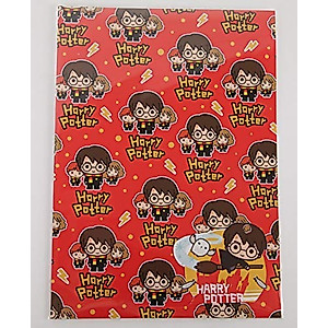 Harry Potter 2 Sheets of Gift Wrap and 2 Gift Tags
