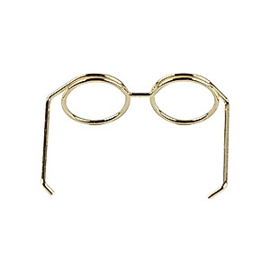 Paper Clip, 10Pcs Metal Rose Golden Small Eyeglass Shape Bookmark for Fixing Card Book File for Office Home School Supplies
