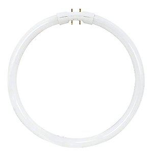 Satco S8162 3500K 55-Watt 2GX13 T5 Circline High Performance Lamp, Neutral White,color