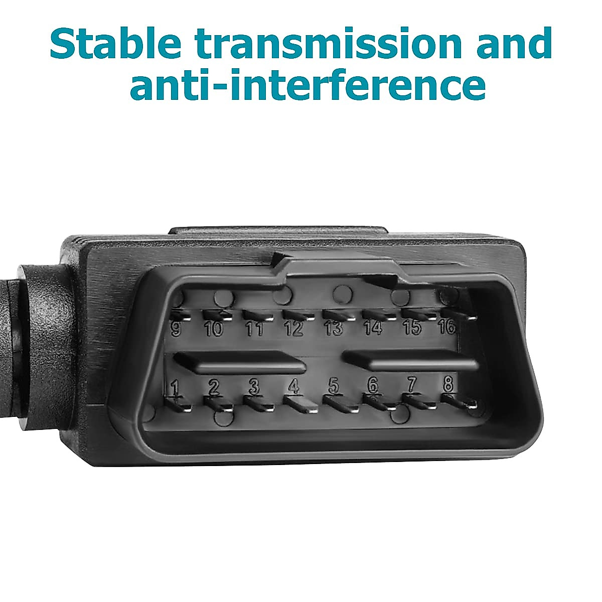 Right Angle OBD2 Splitter, 16 Pin Extension Y Cable, 1 Male to 2 Female, 1ft 24AWG Extender Cord Adapter, Automotive Accessories Universal for All OBD2 Vehicles