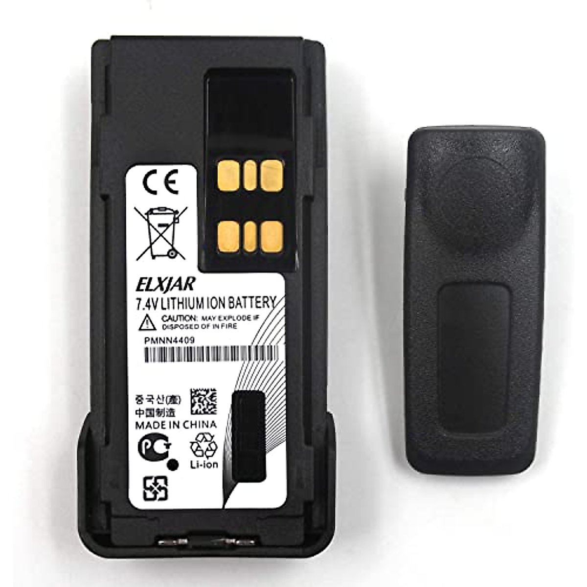 elxjar (2-Pack) 7.4V 2600mAh PMNN4409AR Replacement Two-Way Radio Battery for Motorola XPR7350 XPR7580 XPR7550 XPR3300 APX4000 APX1000 XPR3300 XPR3500 XPR7550 XPR7580 XPR7350 DP4400 PMNN4448
