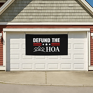 Defund The Hoa Party Banner Backdrop Banner For Holiday Sign Decorations Party Supplies