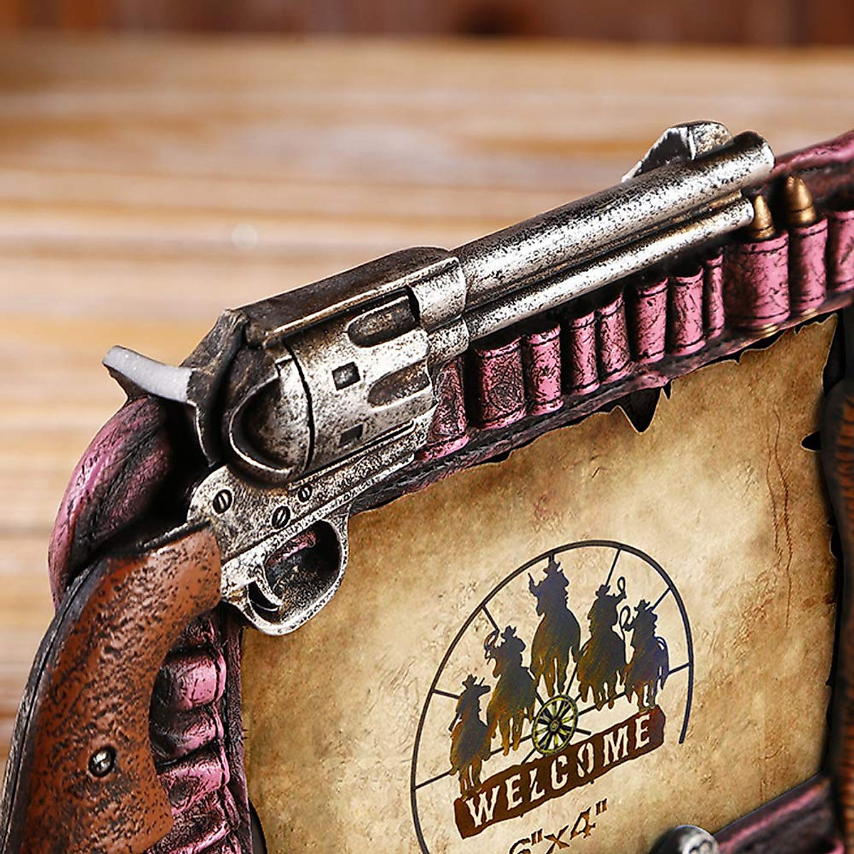 Rustic Resin Antler Photo Frame 8x10 Retro Western Room Decor Farmhouse Picture Frames Hunting Decor Lodge Decor Great Gift Wild Western, Cowboy, Bar, Hunting, Outdoor Culture