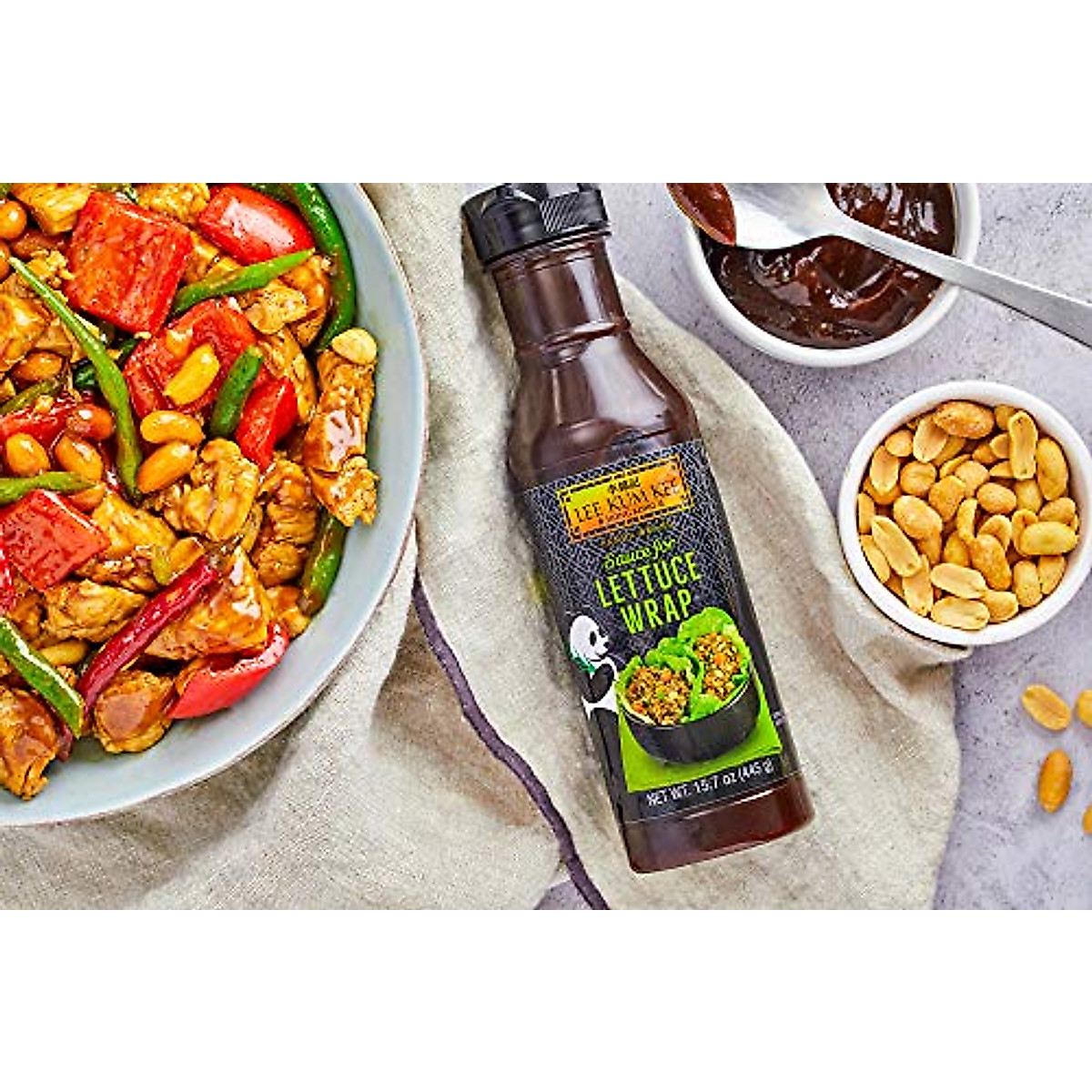 Lee Kum Kee Panda Brand Sauce for Lettuce Wraps, 0g Trans Fat, No Artificial Flavors, No High Fructose Corn Syrup, Cholesterol Free, 8 Ounces (Pack of 6)