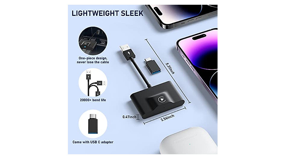 Teeran Wireless CarPlay Adapter | Easy Wired to Wireless