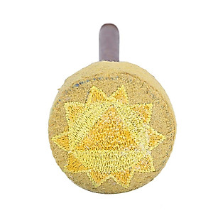 5 Colors Handmade Singing Bowl Mallet Singing Bowl Striker Singing Bowl Stick Felted Hard Wood Striker for Tibetan Buddhism Singing Bowl Used for friction and percussion of singing bowl (Yellow)