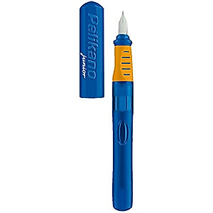 Pelikan Pelikano Jr. Fountain Pen, Right-Handed, Medium Nib, Blue, 1 Pen, 940874