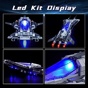 Bourvill LED Lights Kit for Lego Star Wars Pirate Snub Fighter 75346 - Lights Set Compatible with Lego 75346 Set -Classic Version (Lights Kit Without Model)