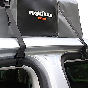 Rightline Gear Car Top Waterproof Duffle Bag For Travel, Attaches With or Without Roof Rack, 120 Liters, Black
