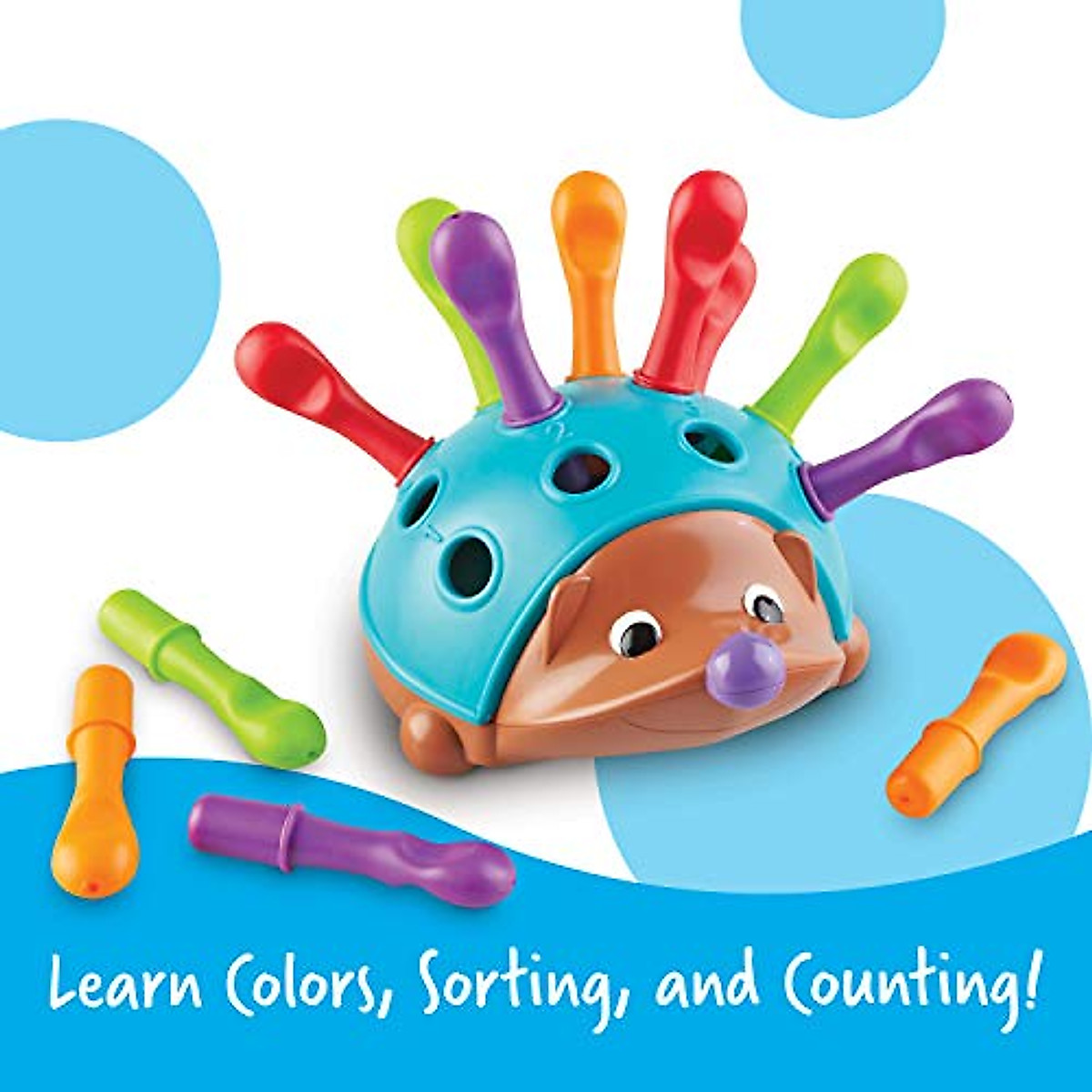 Learning Resources Spike The Fine Motor Hedgehog - 14 Pieces, Ages 18+ months Toddler Learning Toys, Fine Motor and Sensory Toys, Educational Toys for Toddlers, Montessori Toys