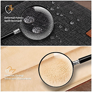 KIZUNA 8 Inch Tablet Sleeve Case Shockproof Water-Resistant Bag for 7.9" Tablet/iPad Mini 4 3 2/Samsung Galaxy Tab A/ 8" Pro/Tab 3 7.0 Lite/S2 8/E 8, LG Huawei M5/ASUS ZenPad Protective Bag - Brown