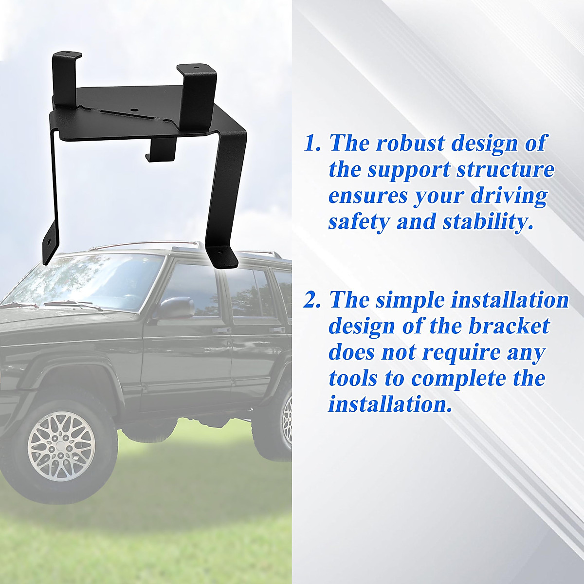 WEHOPE Center Console Support Bracket Compatible with Jeep Cherokee XJ 1997-2001