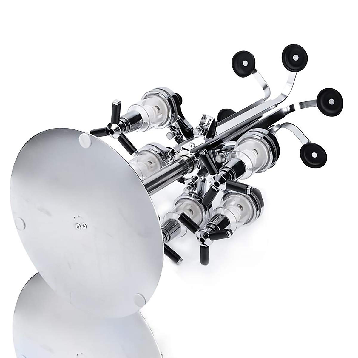 Liphontcta WNGDUA 6-Bottle Rotating Liquor Dispenser Bar Butler Liquor Dispenser Liquor Bottle Holder, Garden sculpture outdoor decoration