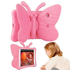 Xboun Butterfly Series EVA Shock Proof Protective Case for iPad Mini (Pink)
