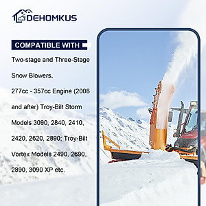 Snow Thrower Drive Belt for Cub Cadet Troy - Bilt Craftsman Huskee MTD 754-04201 754-04201A 954-04201 954-04201A - Snow Blowers V-Belt (3/8" x 36")