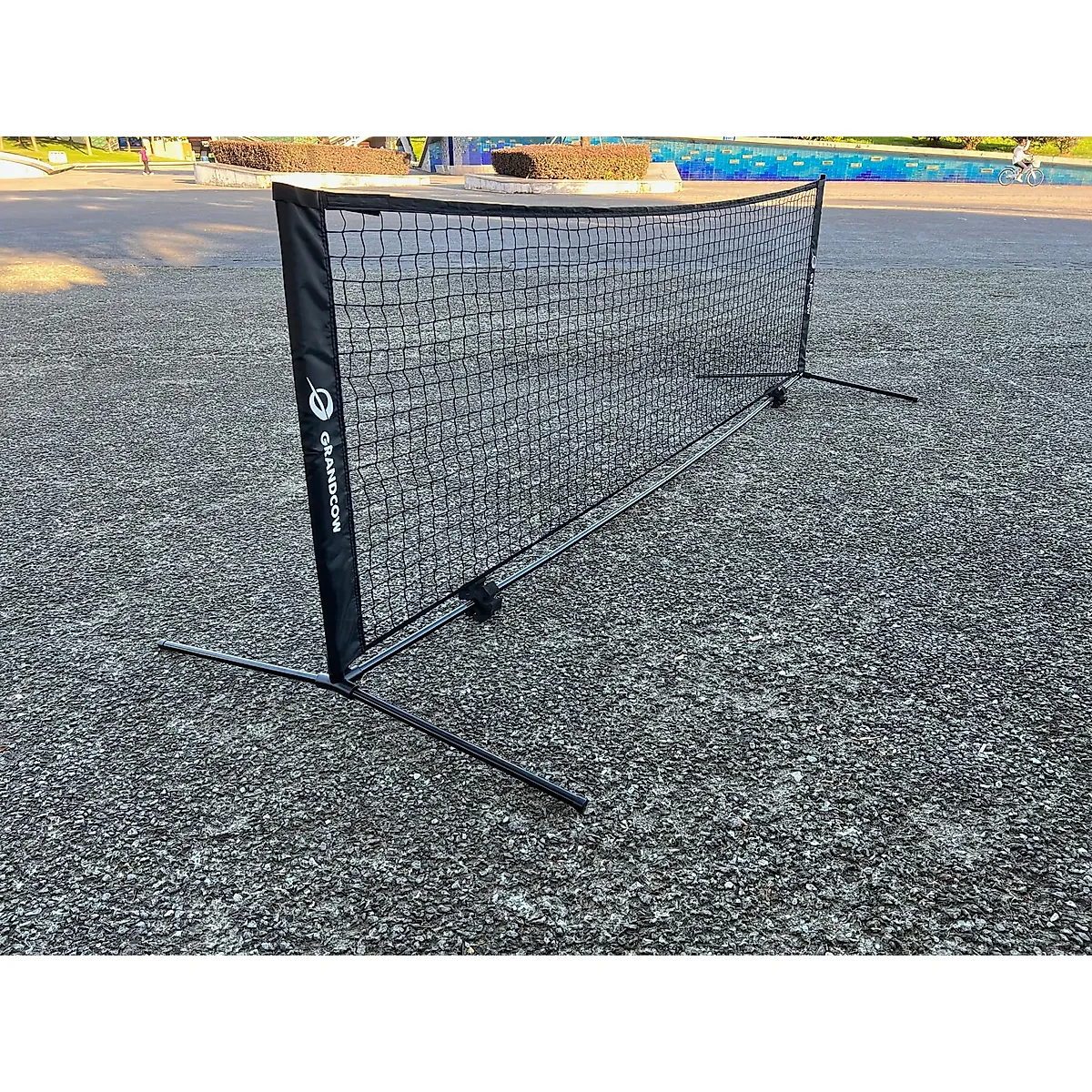 Portable Quick Set Mini Tennis Net 10ft for Padel Tennis net, Tennis net, Pickleball net on Driveway Backyards with Carrying Bag (10 ft)