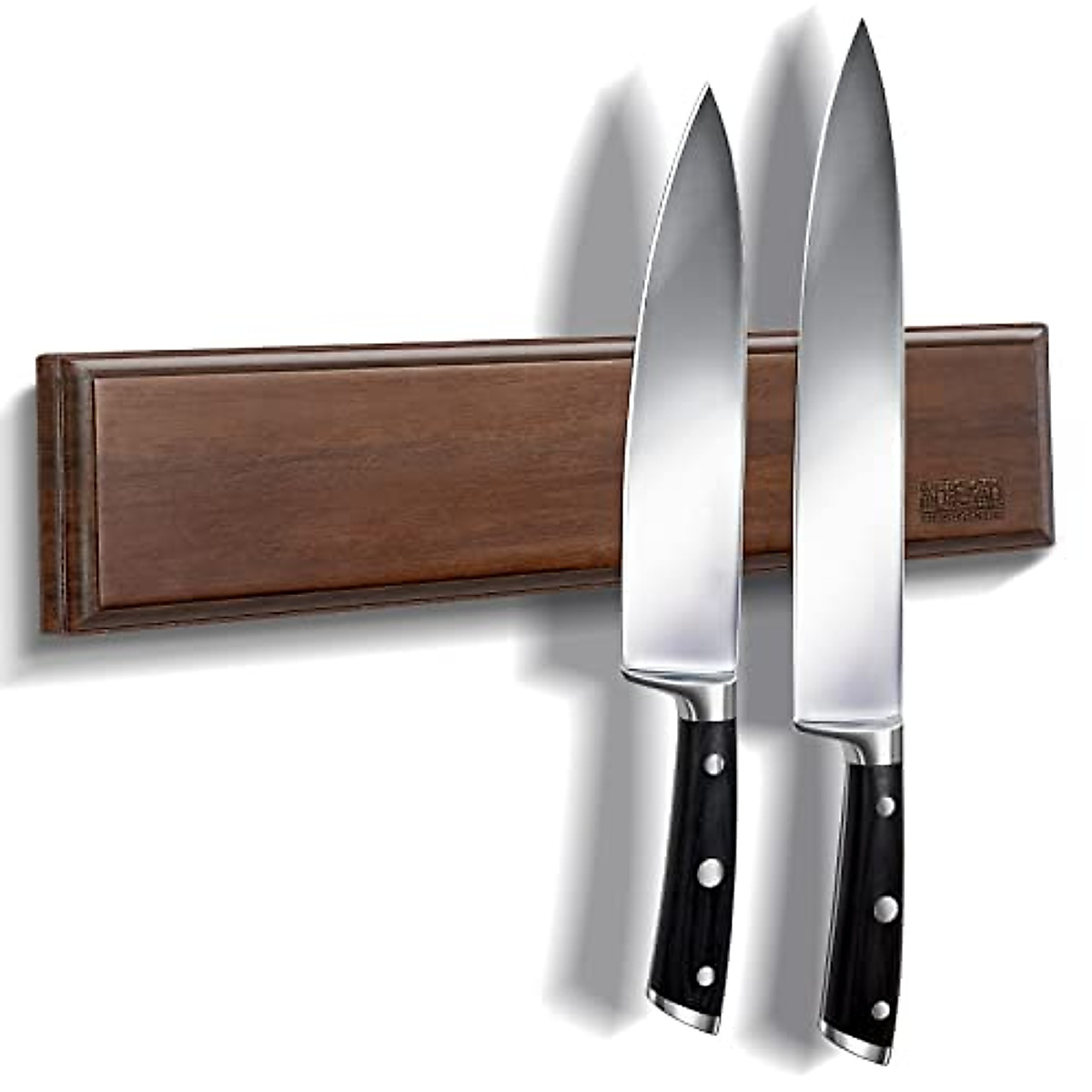 Magnetic Knife Holder for Wall 16 Inch, HOSHANHO Powerful Magnetic Knife Strip, Acacia Wood Magnet Knife Rack for Kitchen Knives & Tools