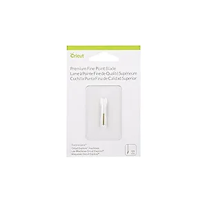 Cricut Premium Fine-Point Replacement Blade, Cutting Blade with Improved Design, Cuts Light to Mid-Weight Materials, For Personalized Crafts, Compatible with Cricut Maker & Explore Machines, 1 Count