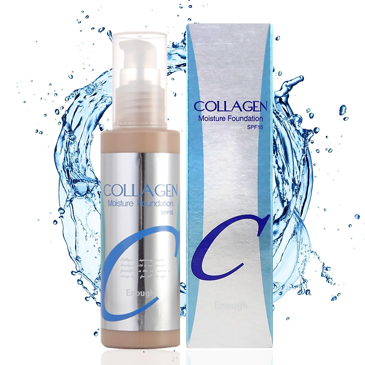 Enough Collagen, Moisture Foundation, SPF 15, 13, 3.38 fl oz (100 ml)