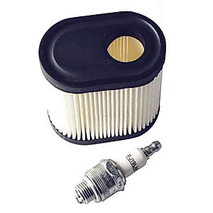 Morii 36905 Air Filter for Tecumseh RJ19LM Spark Plug Kit for Toro Recycler LEV100 LEV115 LEV120 OVRM105 OVRM65 TVS115 TVS120 5.5 HP Sears Mowers Craftsman RV115 Lawn Mower