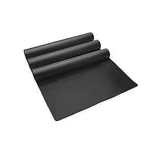 Eternal Living Non-Stick Oven Liners for Bottom of Electric, Gas, Toaster & Microwave Ovens Extra Thick Heavy Duty, Extra Large 26” x 16.25” Set of 3 Black