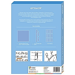 Hinkler Art Maker Masterclass Collection: Calligraphy Art Kit - Beginner to Advanced Calligraphy - Calligraphy Guide - Calligraphy Equipment - Craft Kits - Arts and Craft for Adults