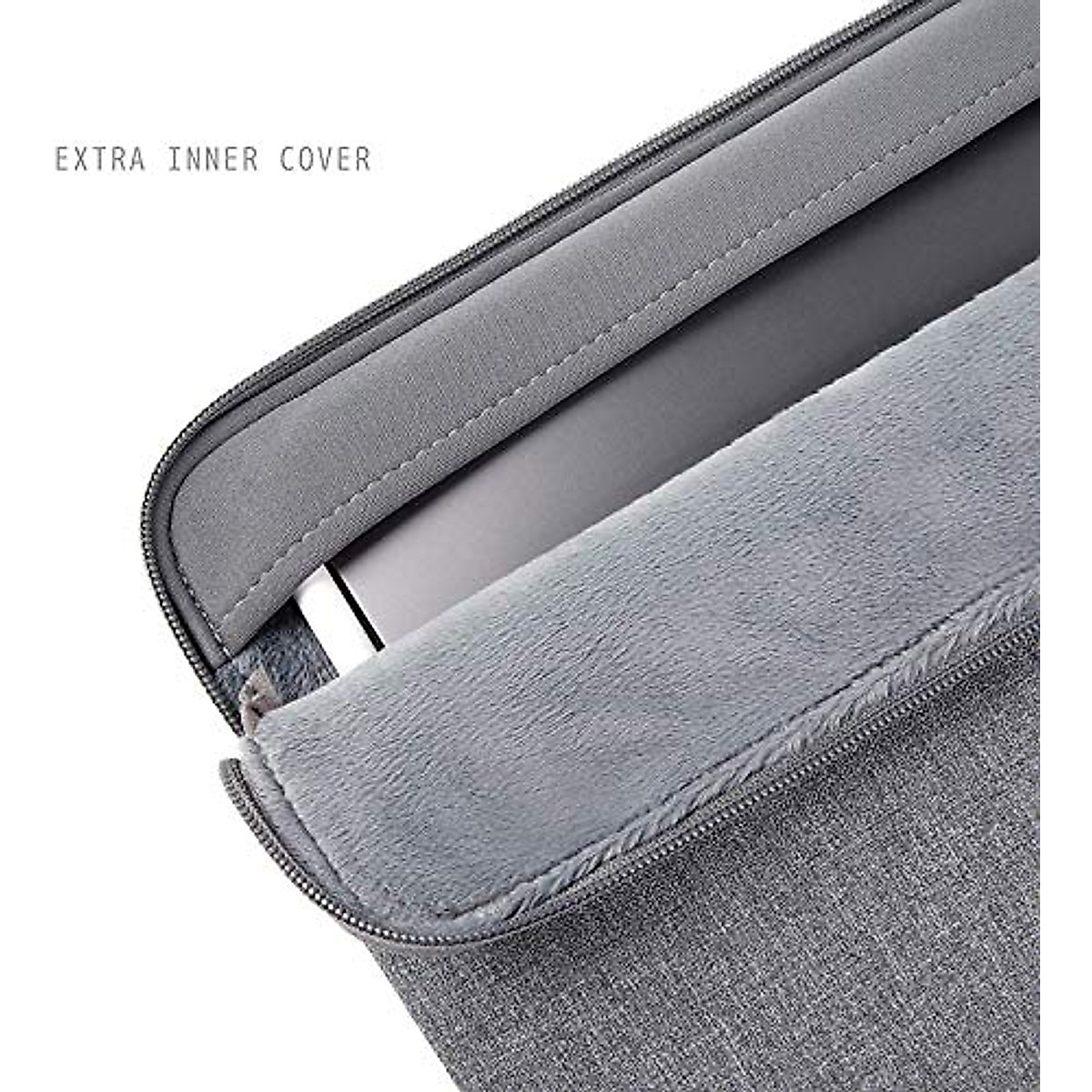 Comfyable Tablet Sleeve Compatible for iPad Pro 12.9 inch M2 2022 M1 2021 2020 W/Smart/Magic Keyboard & Pencil Holder - Protective Water Repellent Slim Sleeve for iPad Pro 2018-2022, Gray