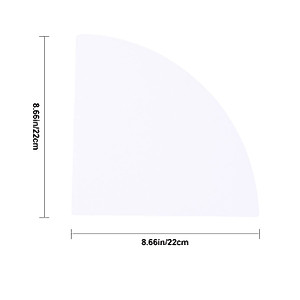 HOMSFOU Corner Mounting Shelf, Easy to Install Wall Corner Shelf, Wall Mount Wood Corner Shelf, Floating Corner Shelf for Bathroom Kitchen Bedroom