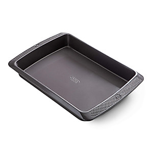 SAVEUR SELECTS 10-Inch by 14-Inch Roasting Pan, Non-stick, Warp-resistant Carbon Steel, Dishwasher Safe, Artisan Bakeware Series