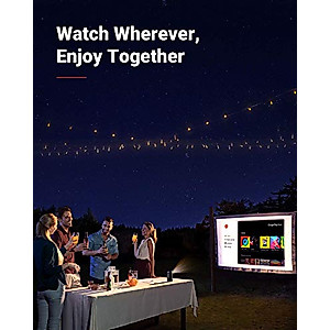 Anker Nebula Capsule II with Adjustable Tripod Stand, Compact, Aluminum Alloy Portable Projector Stand