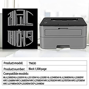 URAN ETECHWORK Compatible Toner Cartridge Replacement for Brother TN-630 TN 630 TN630 (Black,1-Pack)