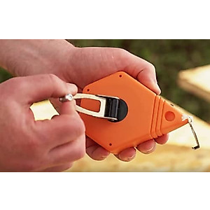 Zimpty 2PCS Keson P100 Octoganal Chalk Line Reel, 1.5mm String, 2-4-Ounce Capacity, 100-Foot (2)