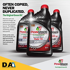 PENN GRADE 1, 71206, Break-In Oil SAE 30, Works with Diesel and Gasoline Engines, 1 Quart (12 Pack)
